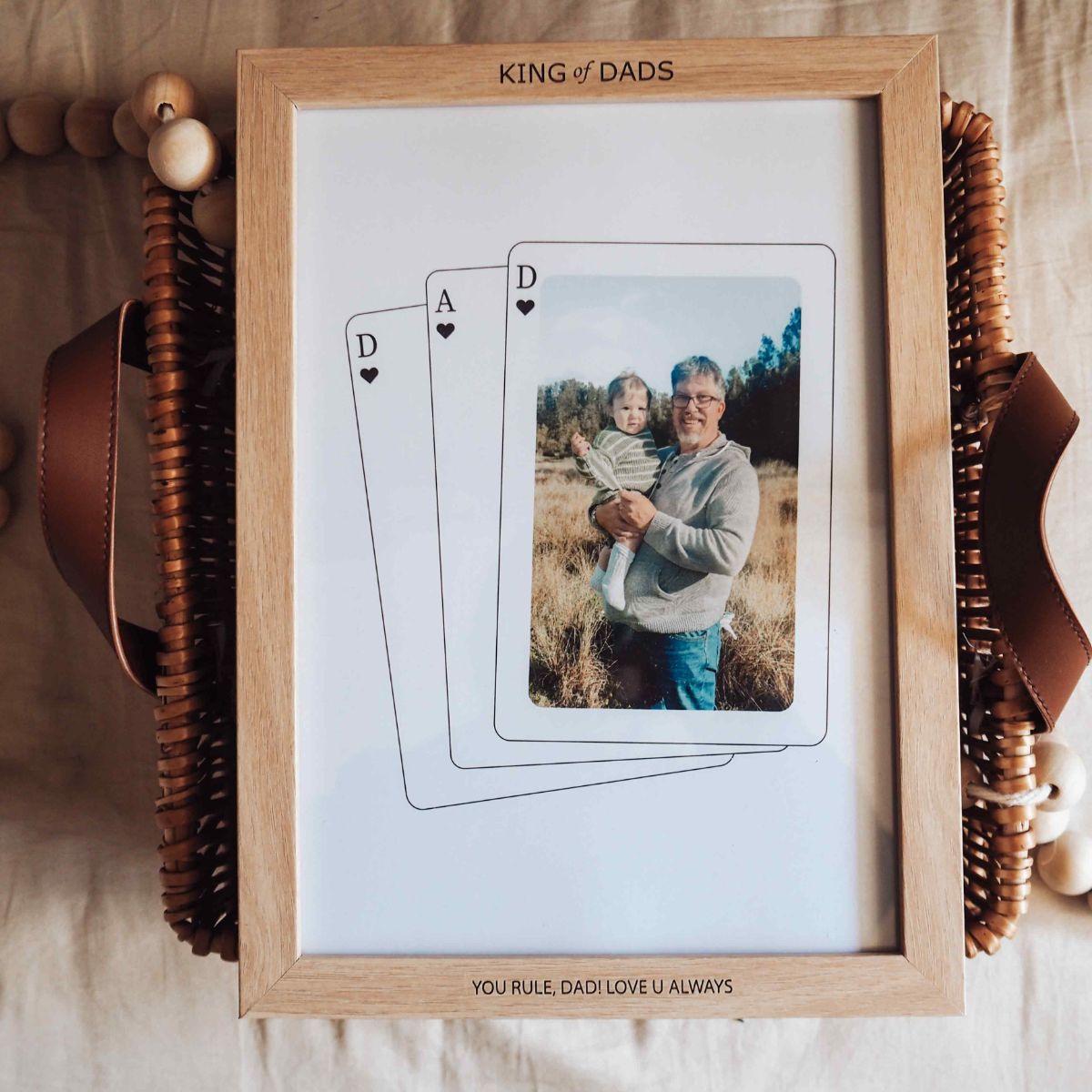 King of Dads Poker Card Frame – Pip + Willow