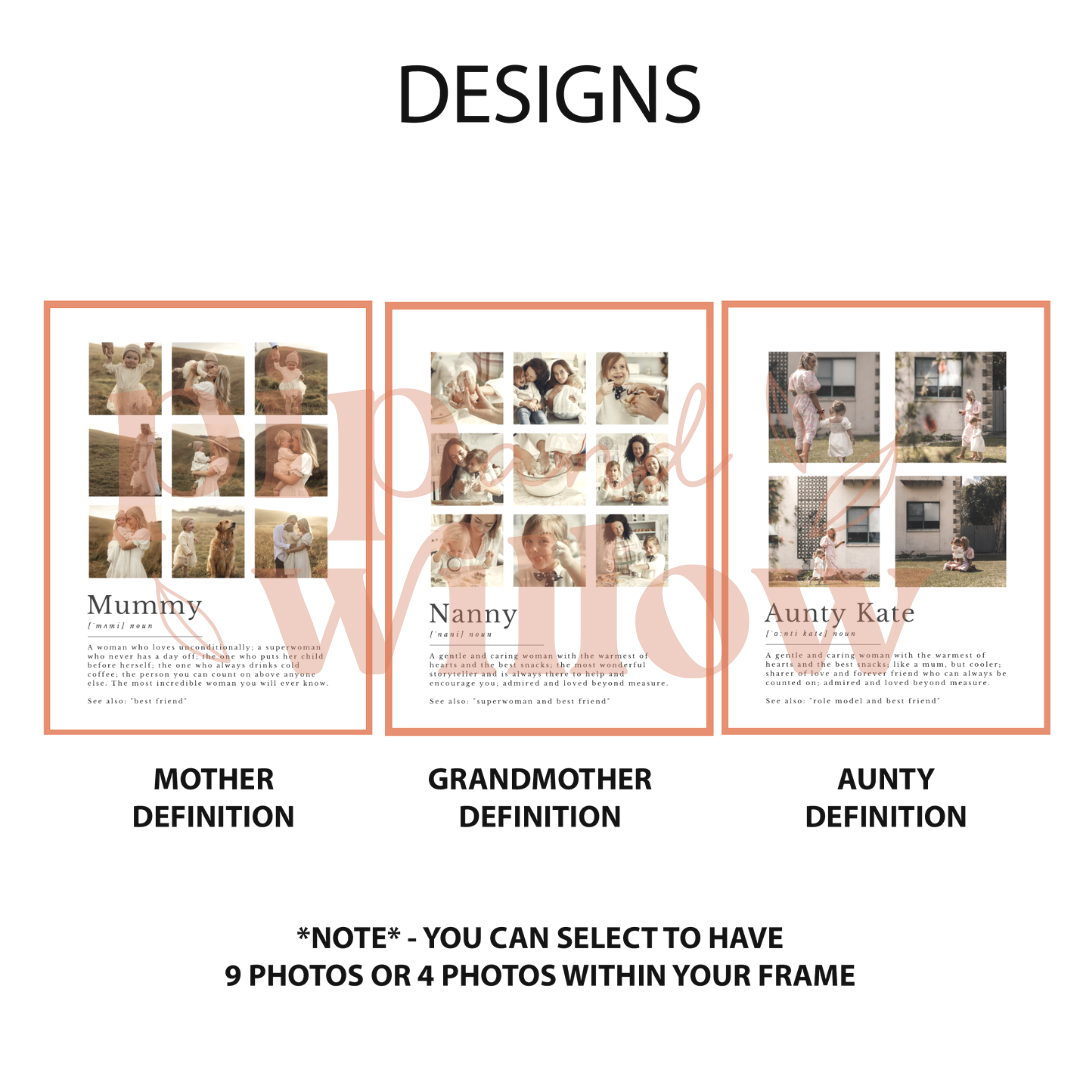 Collage Definition Frame - HER – Pip + Willow